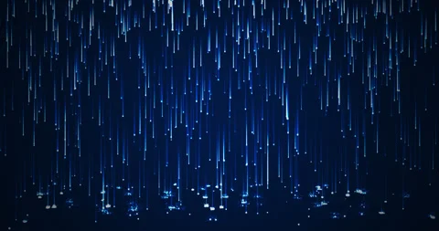 Abstract rain of particles, luminous dro... | Stock Video | Pond5