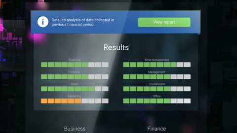 Abstract ranks and levels in futuristic ... | Stock Video | Pond5