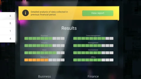 Abstract ranks and levels in futuristic ... | Stock Video | Pond5