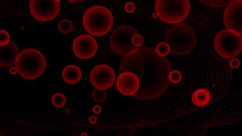 Abstract red blood cells animated on a d... | Stock Video | Pond5