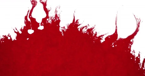 abstract red blood ink watercolor splatt... | Stock Video | Pond5