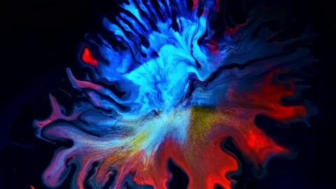 Abstract red blue gold color moving back... | Stock Video | Pond5