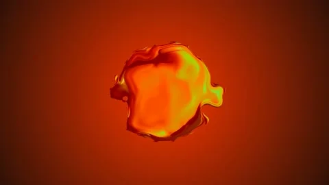 Abstract red color 3d liquid animated on... | Stock Video | Pond5