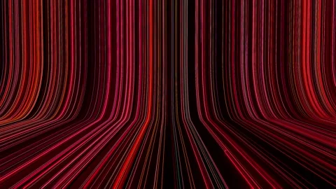 Abstract red color rays with glowing lin... | Stock Video | Pond5