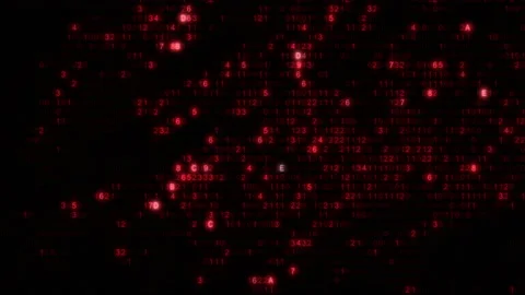 Abstract Red Computer Hex Code Algorithm... | Stock Video | Pond5