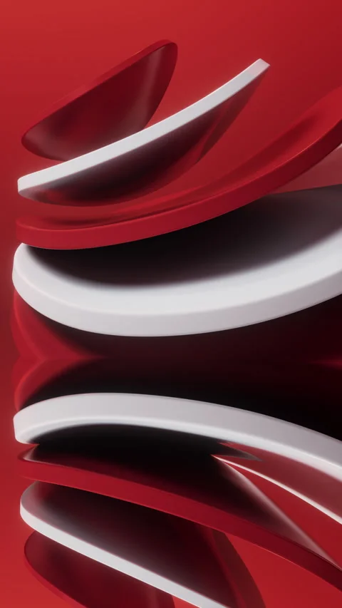 Abstract red curve geometry background, ... | Stock Video | Pond5