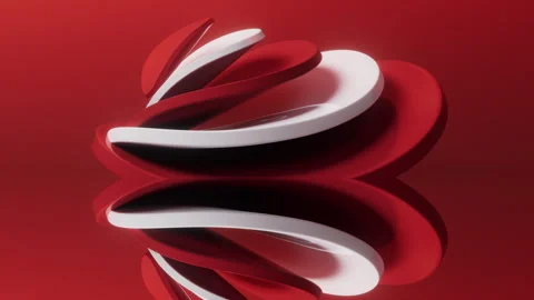 Abstract red curve geometry background, ... | Stock Video | Pond5