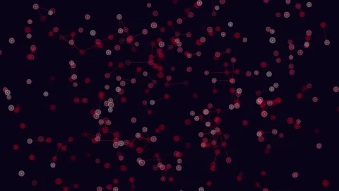 Abstract red dot pattern on black backgr... | Stock Video | Pond5