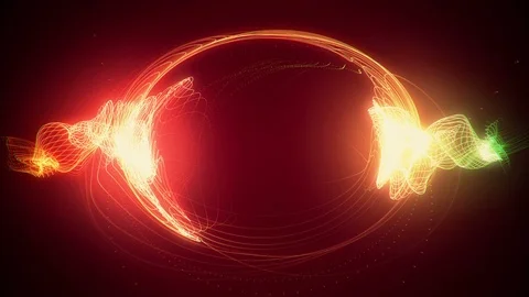 Abstract red futuristic sci-fi plasma ci... | Stock Video | Pond5