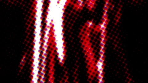 Abstract red halftone screen forms flick... | Stock Video | Pond5