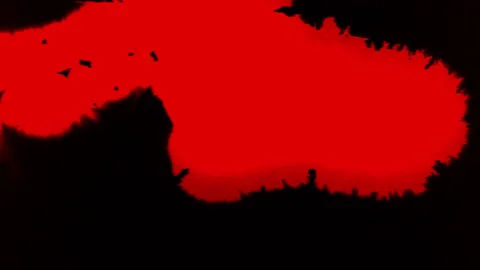 Abstract red ink. Drops of liquid ink on... | Stock Video | Pond5