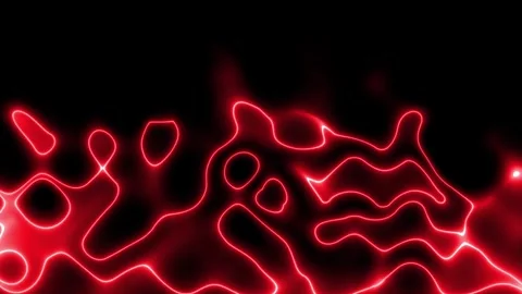 Abstract red neon light in liquid animat... | Stock Video | Pond5