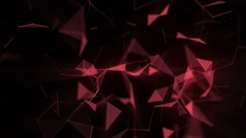 Abstract Red Plexus Background Loop with... | Stock Video | Pond5