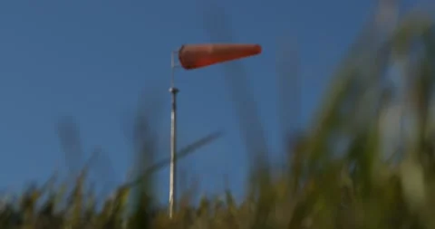 Abstract red wind sock blowing horizonta... | Stock Video | Pond5