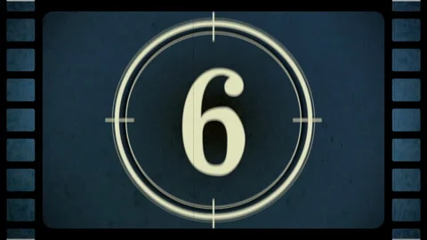 Abstract retro movie countdown backgroun... | Stock Video | Pond5