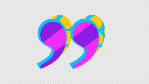 Quotation Mark Pattern Stock Video Footage | Royalty Free Quotation ...