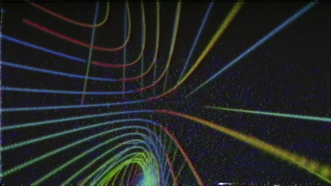 Abstract Retro wave lines VHS geometry c... | Stock Video | Pond5