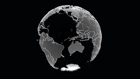 Abstract Sci Fi HUD animation Globe Eart... | Stock Video | Pond5