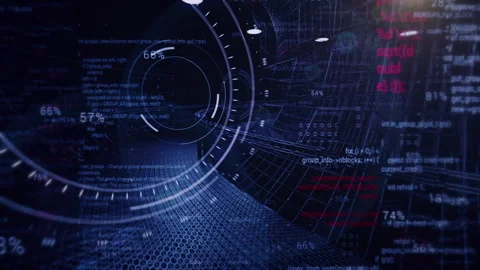 Abstract Sci Fi HUD looping animation.2D... | Stock Video | Pond5