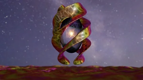 Abstract Shape in Space Looped Animation... | Stock Video | Pond5