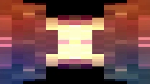 abstract shiny big red purple pixel bloc... | Stock Video | Pond5