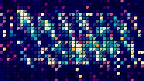 Abstract shiny light pixel block moving ... | Stock Video | Pond5