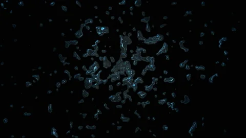 Abstract silver liquid metal shine blob ... | Stock Video | Pond5