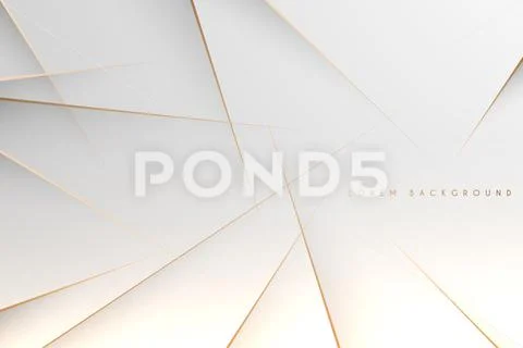 Abstract simple white background with gold lines: Royalty Free #134713654