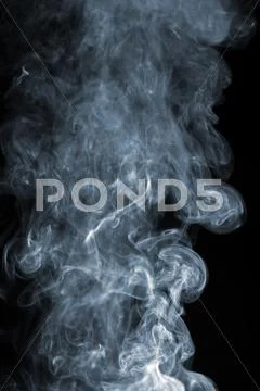 Abstract smoke over black background Stock Photo ~ #11854405