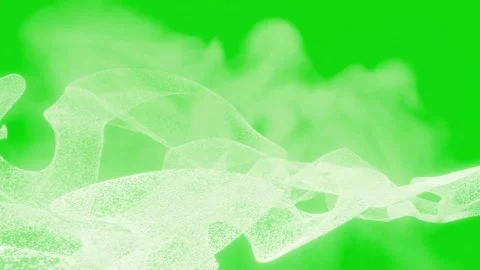 Abstract Smoke Particles Green Screen A... | Stock Video | Pond5