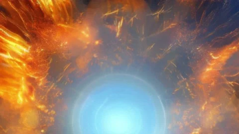 Abstract space galaxy fire looping backg... | Stock Video | Pond5