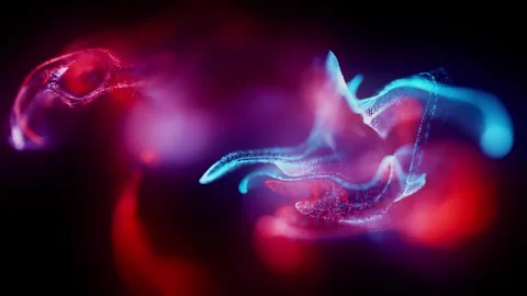 Abstract splash Fluid neon Particle Anim... | Stock Video | Pond5