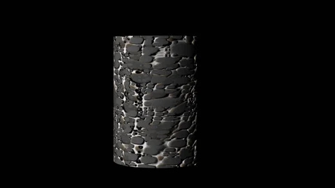 abstract stone column floating texture b... | Stock Video | Pond5