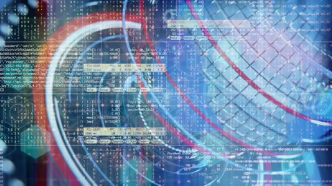 Abstract technological background with t... | Stock Video | Pond5