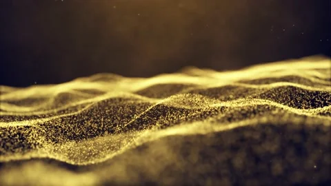 Abstract technology background. Golden d... | Stock Video | Pond5