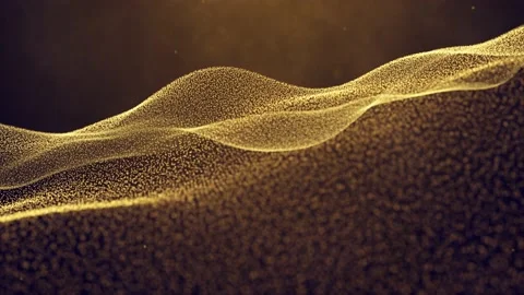 Abstract technology background. Golden d... | Stock Video | Pond5