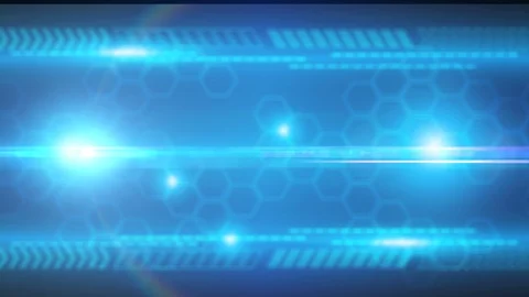 abstract technology blue light flare bac... | Stock Video | Pond5