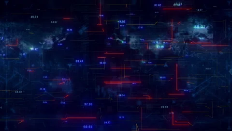 Abstract technology data background 4k | Stock Video | Pond5