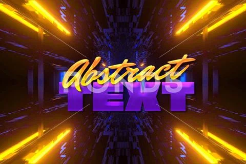 PSD Photoshop Template: Abstract Text Effect #273733271