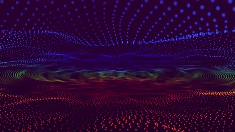 Abstract trapcode form digital particle ... | Stock Video | Pond5