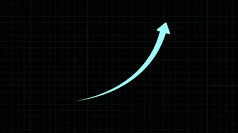 Abstract upward arrow animated on a dark... | Stock Video | Pond5