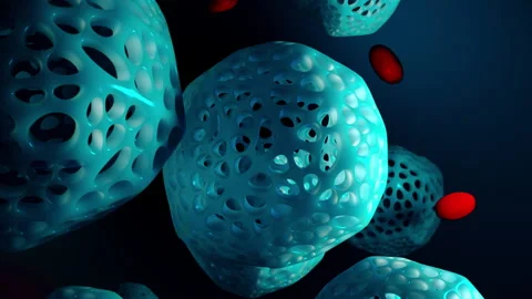 Abstract visualization of floating blood... | Stock Video | Pond5