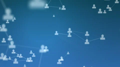 Abstract visualization of a social netwo... | Stock Video | Pond5