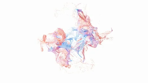 Abstract wave particles pattern, 3d rend... | Stock Video | Pond5