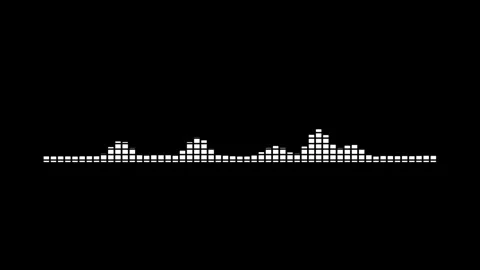 Abstract waveform audio dash line on tra... | Stock Video | Pond5
