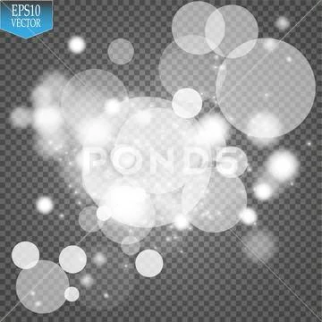 Abstract white bokeh effect explosion with sparks modern design. Glow star burst ~ Clip Art ...