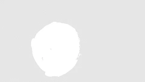 Abstract white circle drawn with brush s... | Stock Video | Pond5
