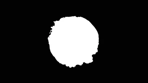 Abstract white circle drawn with brush s... | Stock Video | Pond5