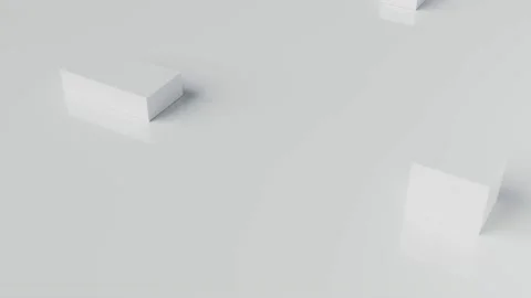 Abstract white cube block Moving animati... | Stock Video | Pond5