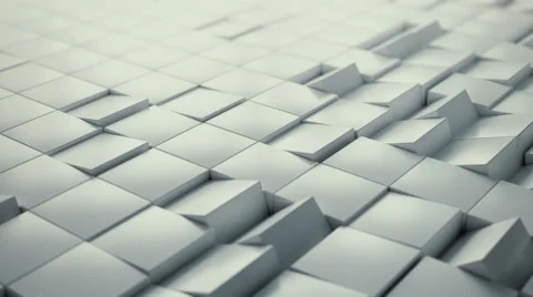 Abstract White Cube Turn, 3d Animation 4... | Stock Video | Pond5